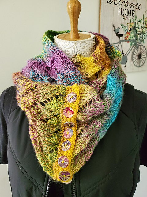Ravelry: Take Flight Buttoned Scarf pattern by Top Tier Knits