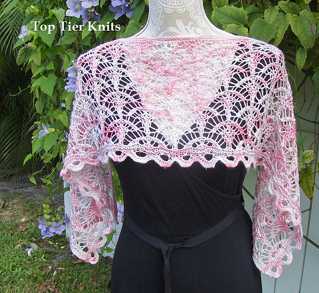 Ravelry: Victorian Fan Palm Scarf pattern by Top Tier Knits