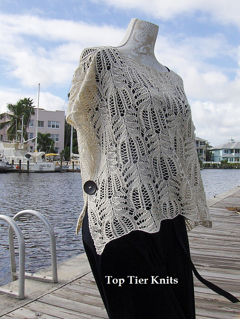 Ravelry: Poncho of Frost Lace pattern by Top Tier Knits