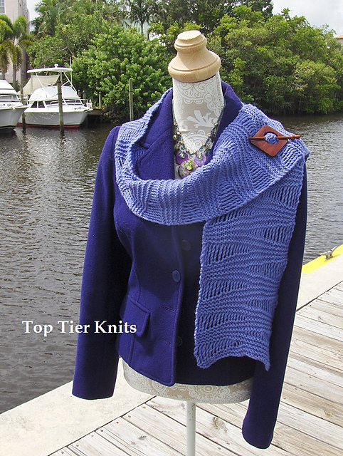 Ravelry: ZigKnit Scarf pattern by Top Tier Knits