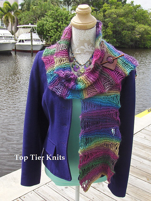 Ravelry: ZigKnit Scarf pattern by Top Tier Knits