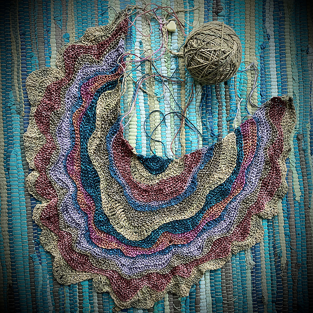 Ravelry: Turkey Tail Mushroom Shawl pattern by Emma L. Kerridge-Conium