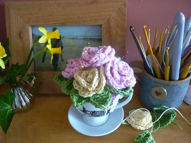 Ravelry: Spring Flower Pincushion pattern by Tracey Todhunter