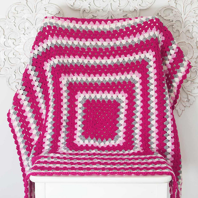 Ravelry: Continuous Square Blanket pattern by Treasurie Patterns