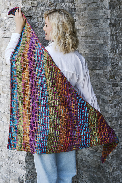 Ravelry: 6901-A Cool Merino Print & Merino 8 Triangle pattern by Barry ...