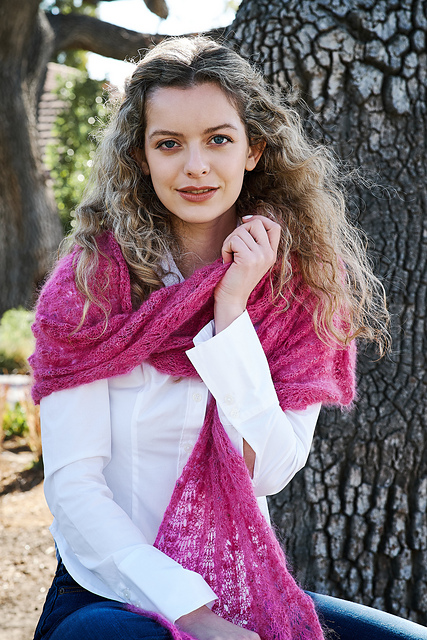 Ravelry: #7001-N Natural Superkid Tweed Ostrich St. Wrap pattern by ...