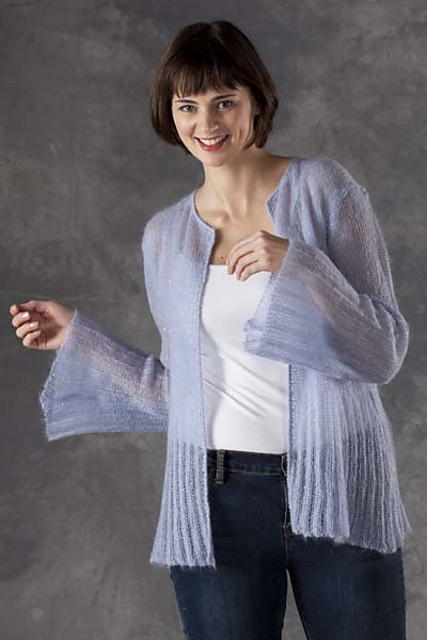 Ravelry: 5405I Ribbed Swing Cardigan pattern by Barry Klein