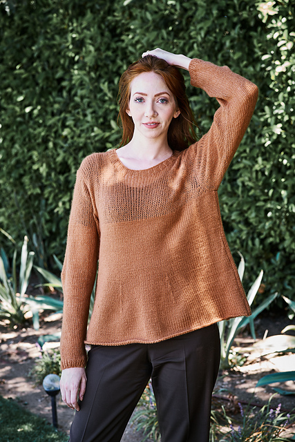 Ravelry: 6500J Soffio & Spirit A-Line Swing Pullover pattern by Barry Klein