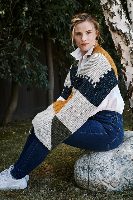 Ravelry: 6701J Multi Angled & Colored Wrap pattern by For Trendsetter Yarns