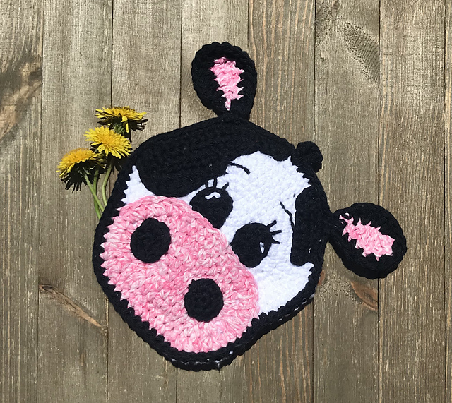 Ravelry: Cow Pot Holder pattern by Tricia Garrett