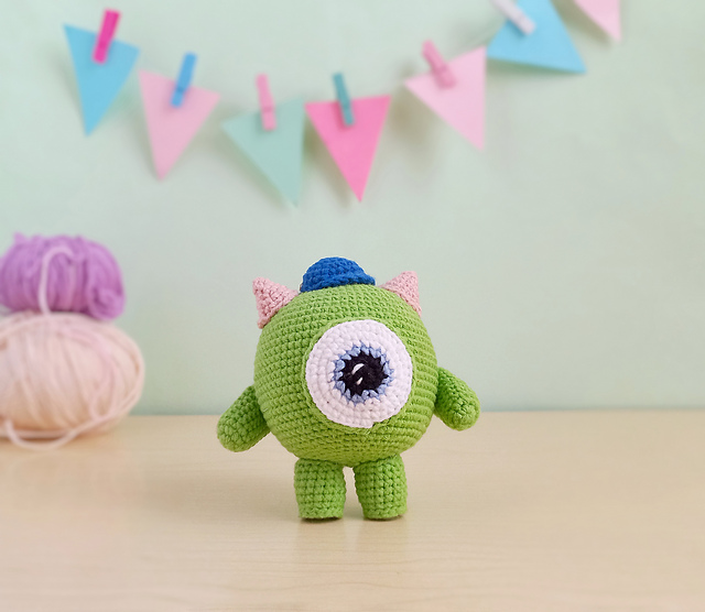 Ravelry: Mike Wazowski the monster pattern by Ines Abad