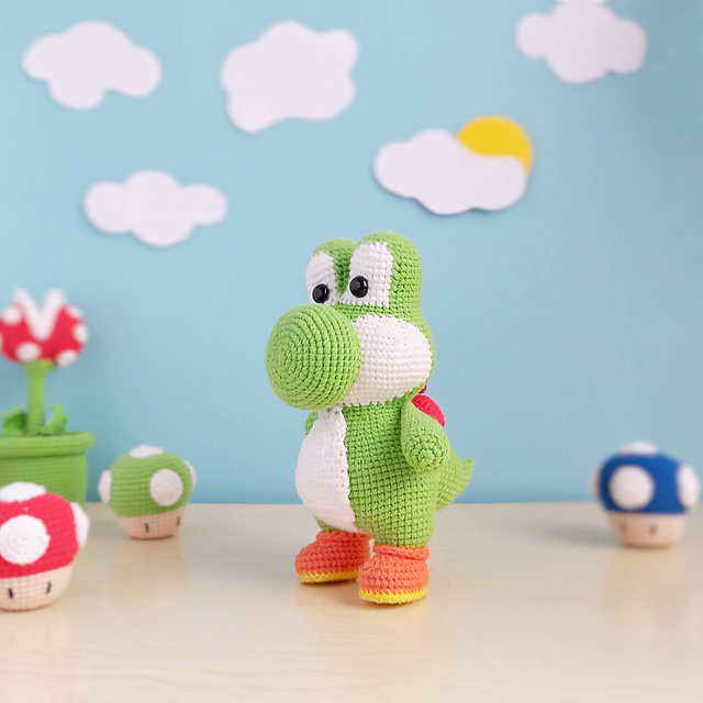 Ravelry: Super Mario Yoshi pattern by Ines Abad