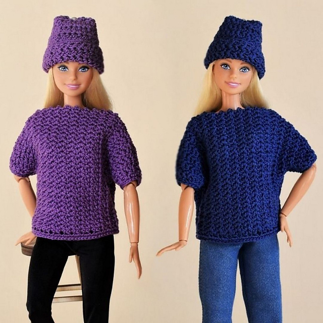 Ravelry: Sweater for doll Barbie pattern by Olga Zakharchenko