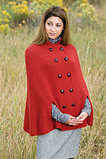 Ravelry: Crimson Cape pattern by Rhonda "TurquoizBlue" Davis