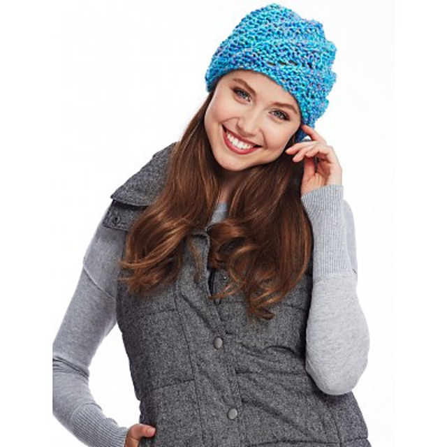 Ravelry: Slanting Stitch Hat pattern by Bernat Design Studio
