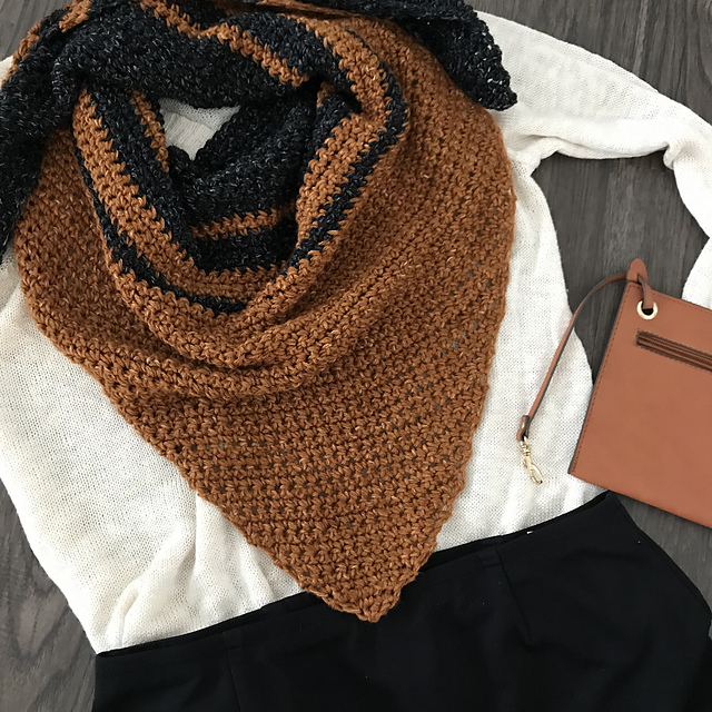 Ravelry: The Carla Triangle Scarf pattern by Twisted Arrow Designs