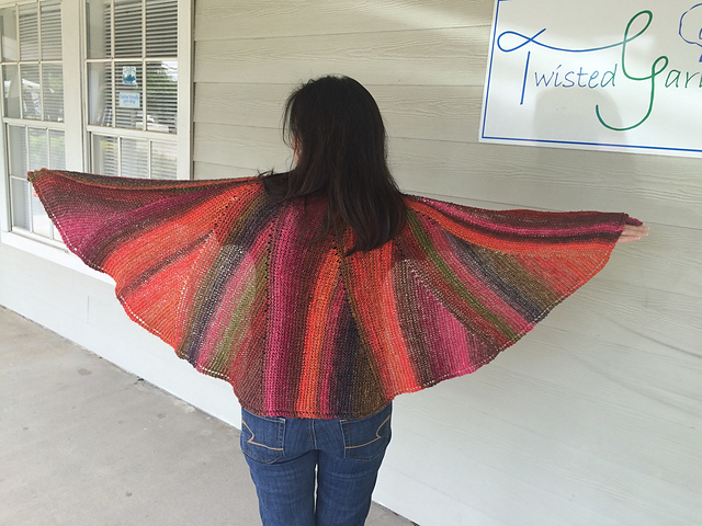 Ravelry: Eve's Short Row Shawl pattern by TwistedYarnsTX