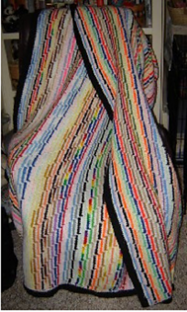 Ravelry: Rainbow Scrap Afghan pattern by Cathy Mangaudis