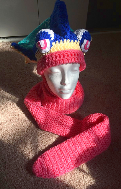 Ravelry: Pokemon Greninja Hat Scarf pattern by Aimee Musselman