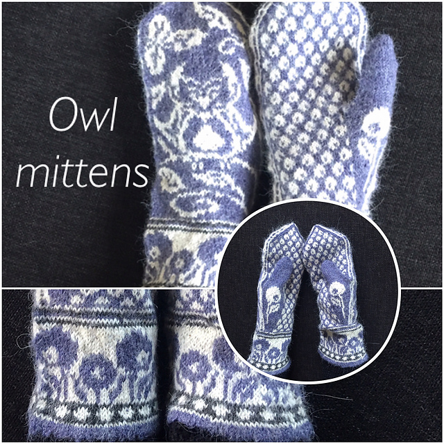 Ravelry: Owl Mittens pattern by Jenny Lorefors
