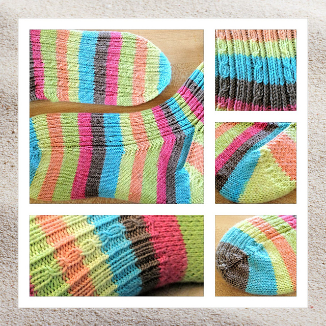 Ravelry: Twisted Spine Socks pattern by Tyrneathem