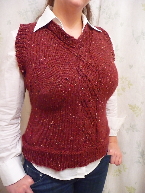 Ravelry: Embossed Argyle Sweater Vest pattern by Brittany Tyler Simmonds