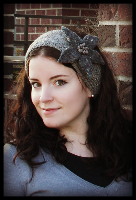 Ravelry: Winter Flower Headband pattern by Sarah Grieve