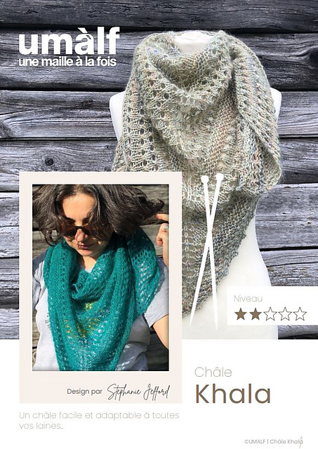 Ravelry: Châle Khâla pattern by Stéphanie Jefford