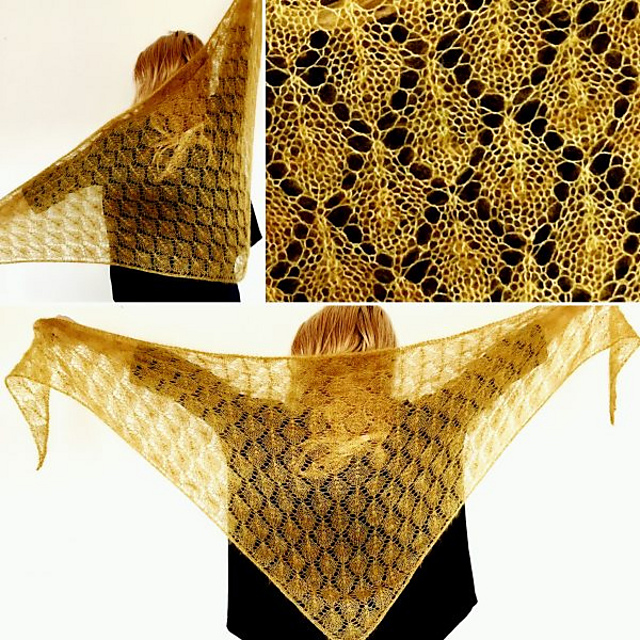 Ravelry: Châle Rose Mary pattern by Stéphanie Jefford