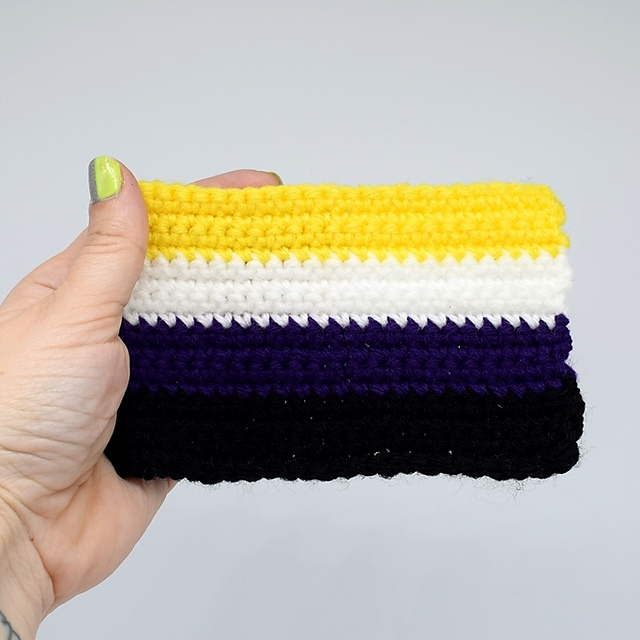 Ravelry: Four Stripe Pride Flag pattern by Carly Arnold