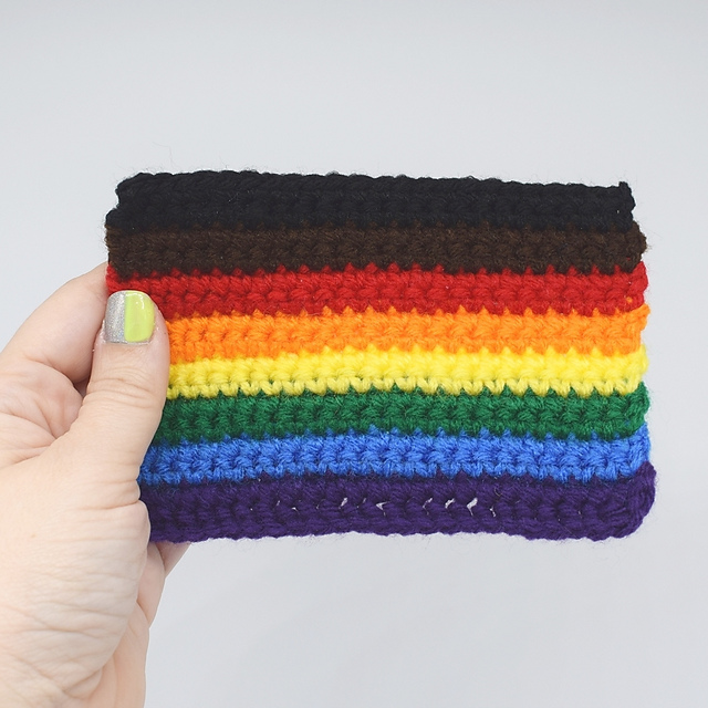 Ravelry: Eight Stripe Pride Flag pattern by Carly Arnold