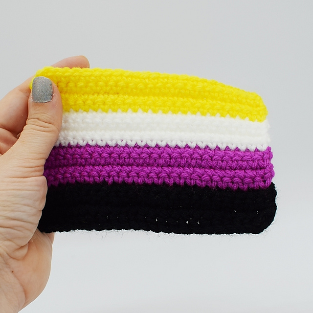 Ravelry: Non-Binary Pride Flag pattern by Carly Arnold