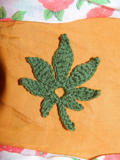 Ravelry: Marijuana Weed Leaf Applique pattern by Unicorn Lincoln