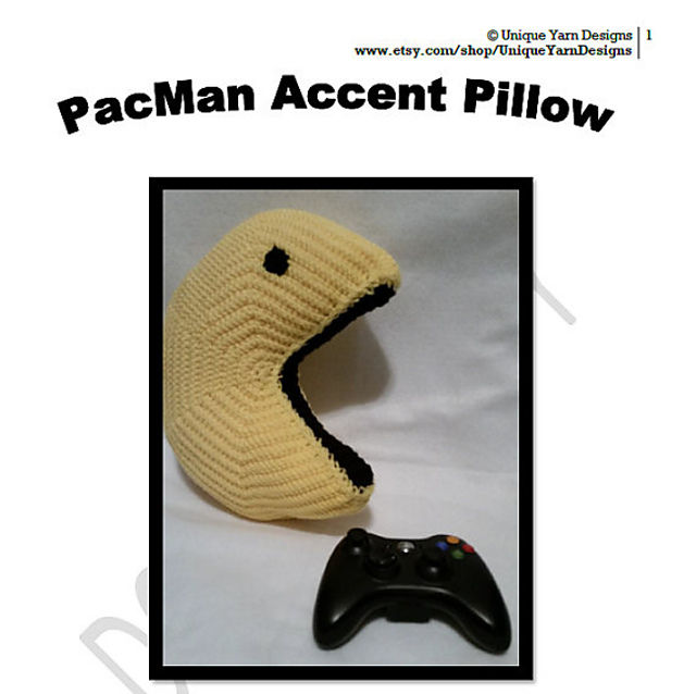 Ravelry: PacMan Pillow pattern by Stephanie Grant