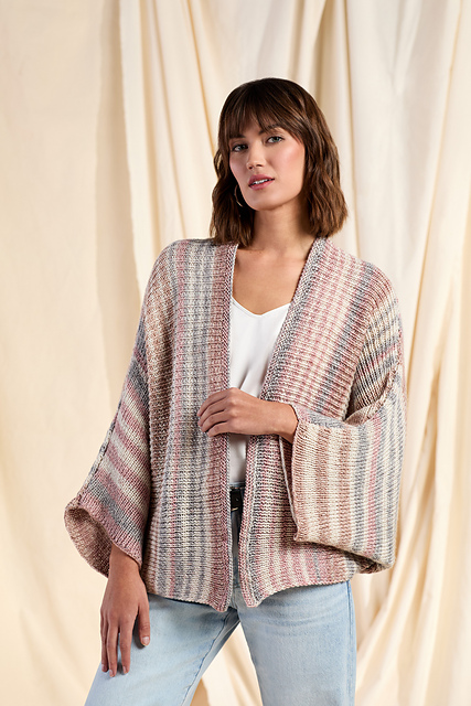 Ravelry: Sideways Ribbed Shrug pattern by Universal Yarn