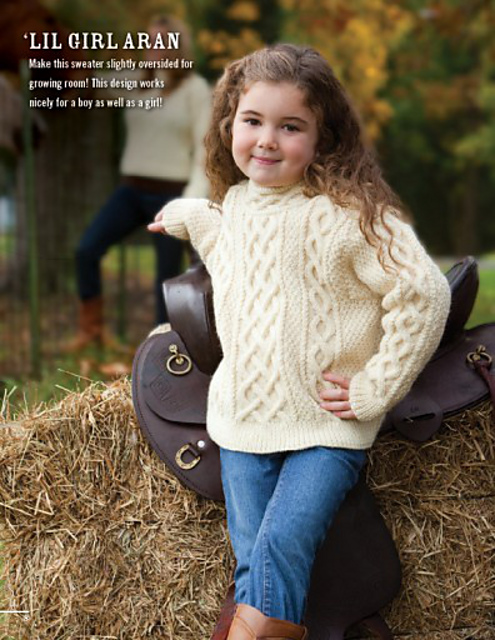 Ravelry: 'Lil Girl Aran pattern by Melissa Leapman