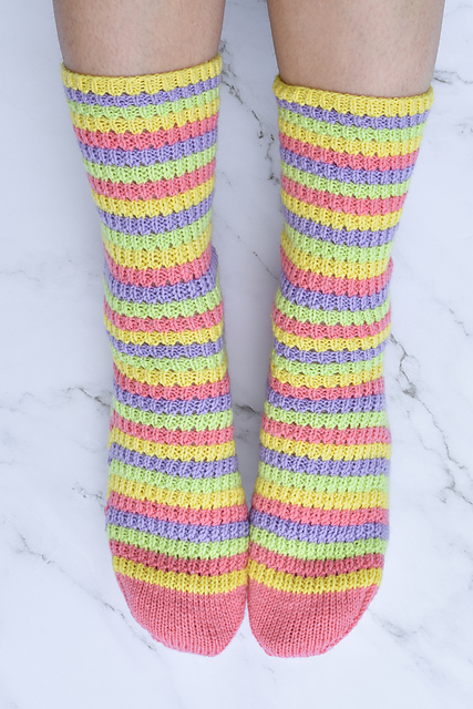 Ravelry: Sugar Stripe Socks pattern by Rachel Brockman