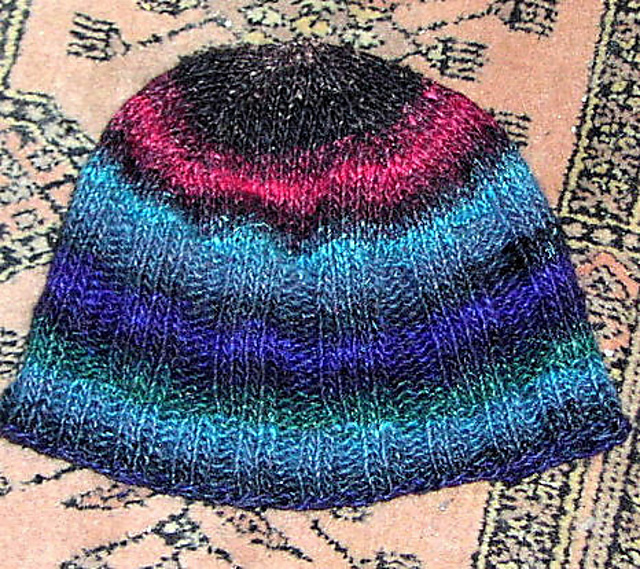 Ravelry: Top Down One-Skein Noro Hat pattern by Unraveling Sophia