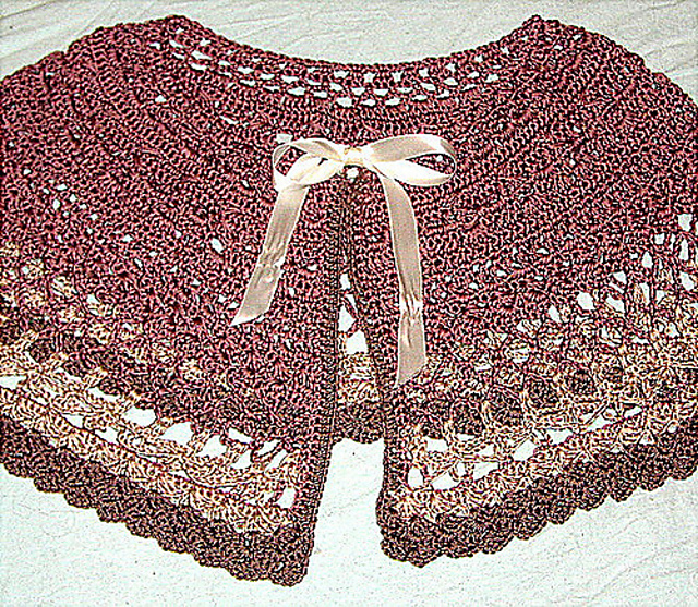 Ravelry: Chocolate - A Vintage Capelet pattern by Unraveling Sophia