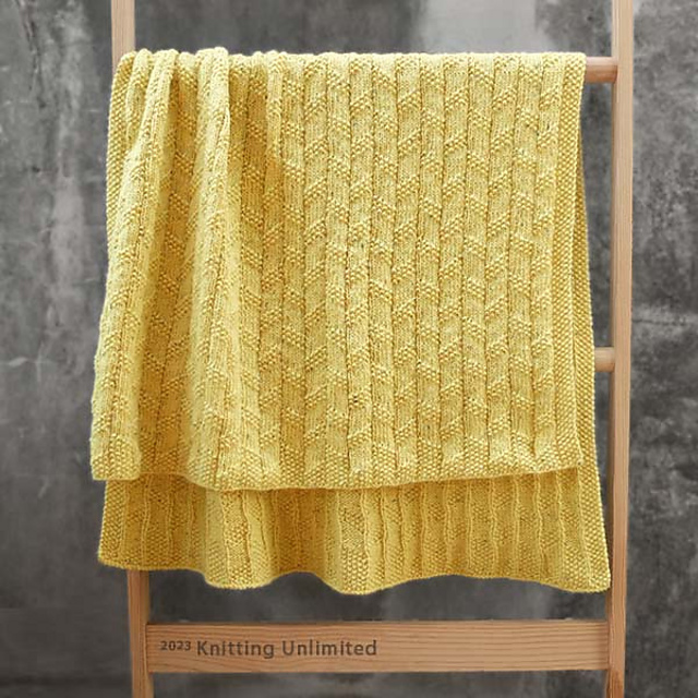 Ravelry: Mossy Diagonal Blanket pattern by nalhcib