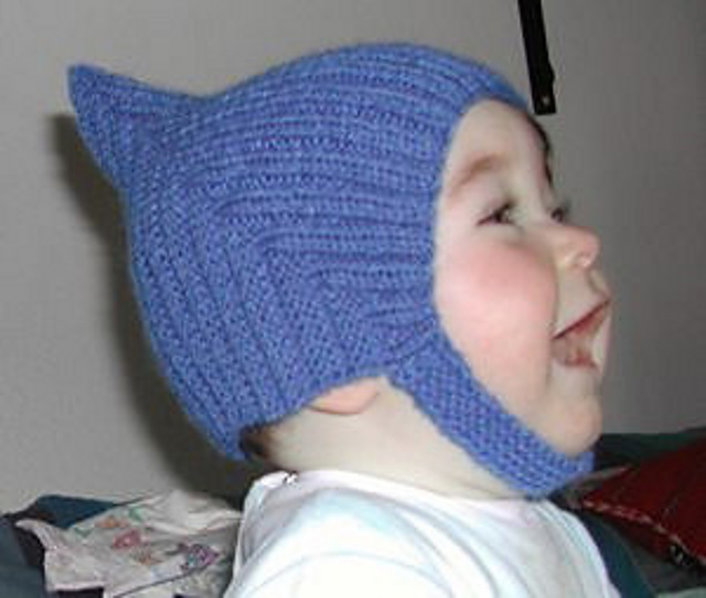 Ravelry: Pointy Ribbed Pixie Helmet Hat pattern by Cynthia Combs