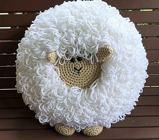 Ravelry: Sheep Pillow pattern by Care Sharpin
