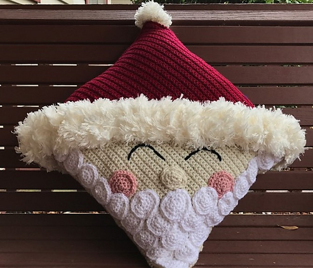 Ravelry: Santa Pillow pattern by Care Sharpin