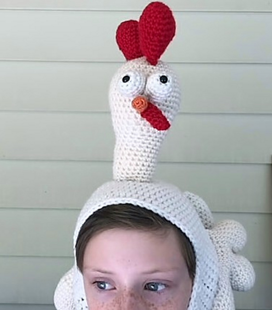Ravelry: Birdbrain Chicken Hat pattern by Care Sharpin