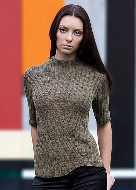 Ravelry: Ribbed Top pattern by Vladimira Ilkovicova
