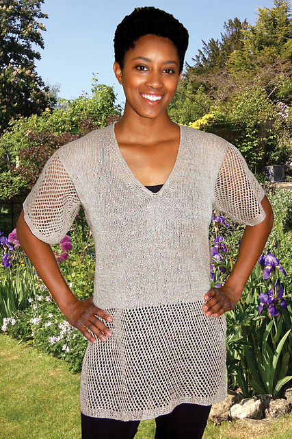 Ravelry: Lace-Trimmed Tunic to Knit pattern by Val Love