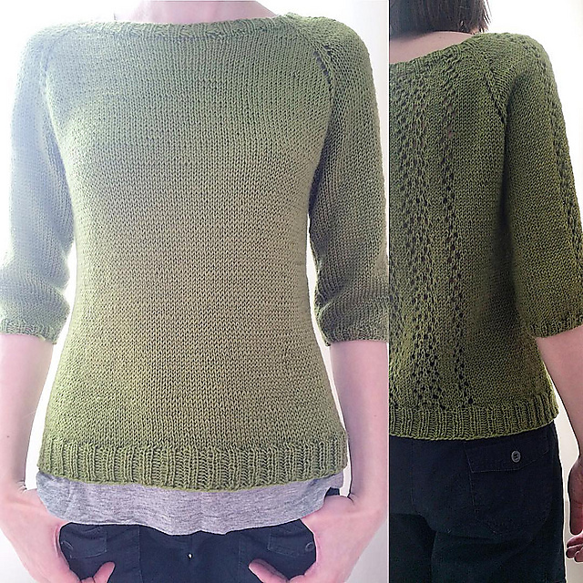Ravelry: Raglan and lace pattern by Valentina
