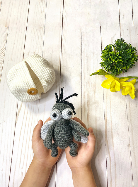 Ravelry: Tiki Hatching Egg Fly pattern by Sayens Crochet