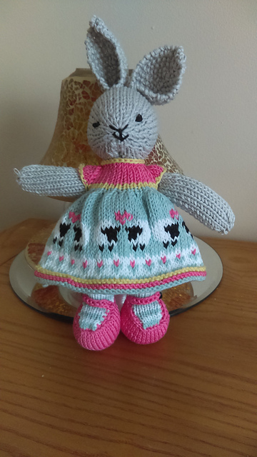 Ravelry: Valerie321's bunny 4 Love Ewe dress x 2