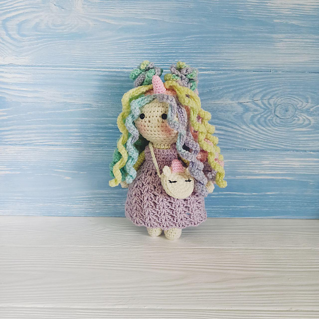 Ravelry: Rainbow Unicorn Girl pattern by Valerie Burova